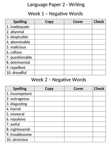 English Language Paper 2 Question 5 AQA | Teaching Resources