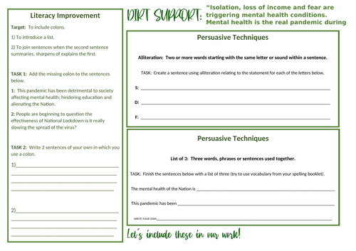 English Language Paper 2 Question 5 AQA | Teaching Resources