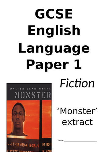 AQA Language Paper 1 exam booklets (Bundle 2) | Teaching Resources