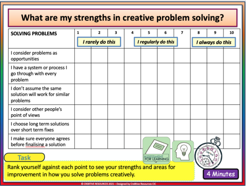 Creativity + Problem Solving Careers PSHE | Teaching Resources
