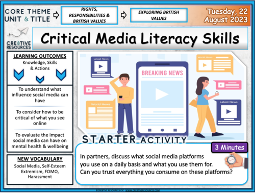 Critical Media Literacy Skills | Teaching Resources