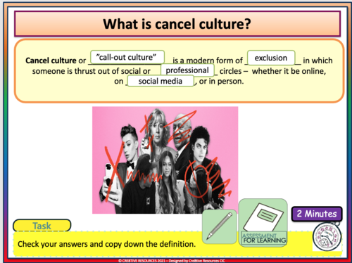 What is Cancel Culture - PSHE | Teaching Resources