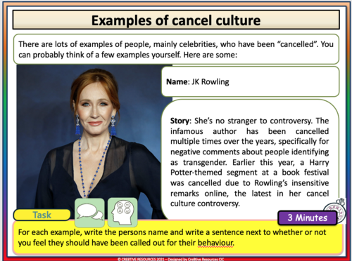 What is Cancel Culture - PSHE | Teaching Resources