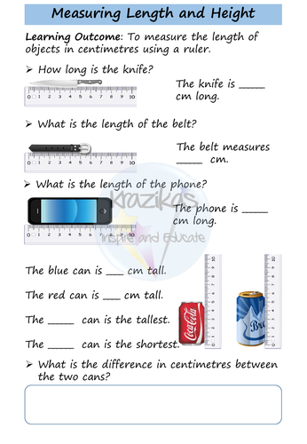 Functional Skills Maths - Entry Level 1 - Measure - Length, Height ...
