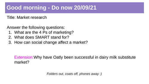 Edexcel Business A level Theme 1 lesson slides | Teaching Resources