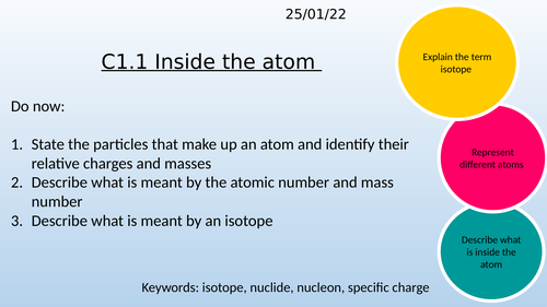 AQA AS PHYSICS C1 MATTER & RADIATION (FULL LESSONS) | Teaching Resources