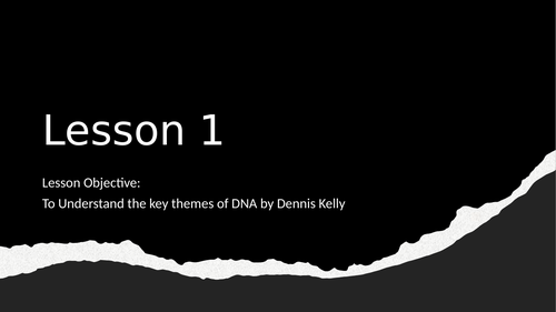 DRAMA - DNA by Dennis Kelly SOW | Teaching Resources