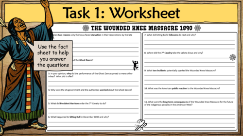 Wounded Knee Massacre - American West - GCSE History Edexcel - Lesson ...
