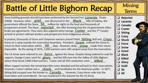 Wounded Knee Massacre - American West - GCSE History Edexcel - Lesson ...