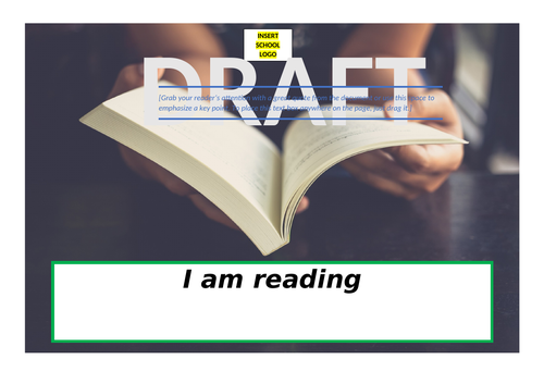 I AM READING POSTERS | Teaching Resources