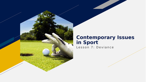 Contemporary Issues in Sport | Teaching Resources
