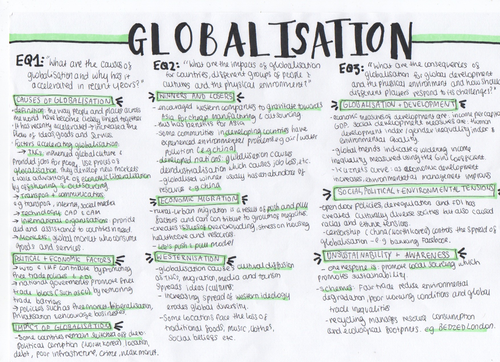 AS GEOGRAPHY - REVISION POSTERS | Teaching Resources