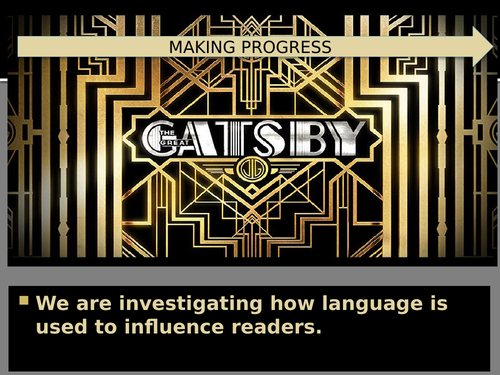 Eduqas GCSE English Language Component 1 - Gatsby Paper | Teaching ...
