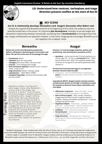 IGCSE English Literature 0475 - A Raisin in the Sun | Teaching Resources