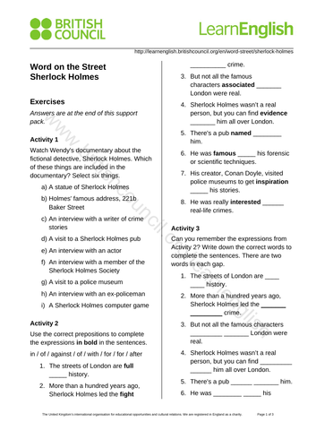Step Up to English / GCSE (lower ability) Detectives | Teaching Resources