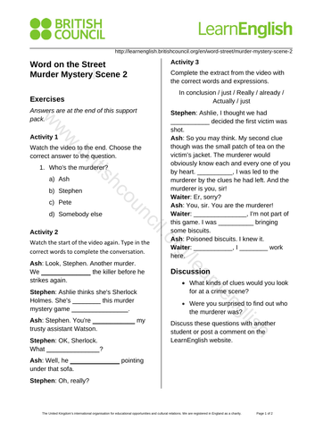 Step Up to English / GCSE (lower ability) Detectives | Teaching Resources