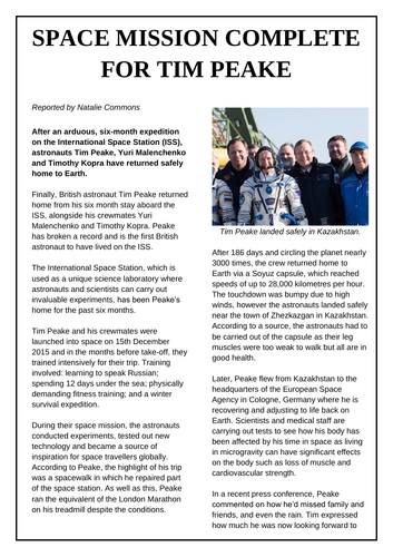 Year 5/6 Pig Heart Boy Newspaper Reports Unit | Teaching Resources