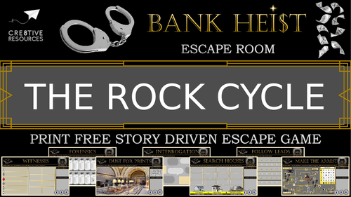 Rock cycle Escape Room quiz | Teaching Resources