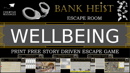 Wellbeing Escape Room quiz | Teaching Resources