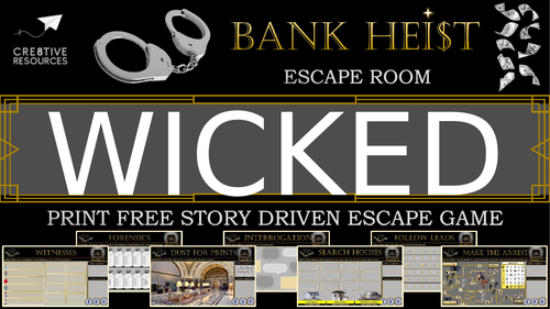 Theatre Wicked Play Escape Room quiz | Teaching Resources