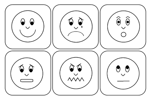 Emotions cartoons and words matching - Autism/ASC/SEN/English/PSHE ...