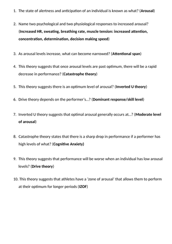 BTEC Level 3 Sport & Exercise Science: Unit 3 – Applied Sport and ...