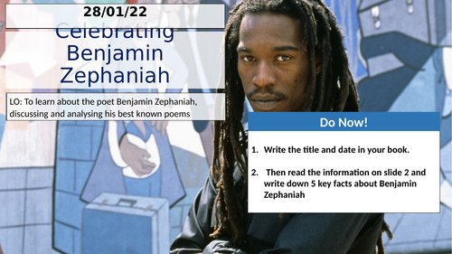 KS3 lessons celebrating the poetry of Benjamin Zephaniah | Teaching ...