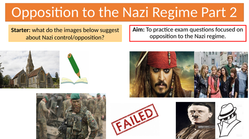 Opposition to the Nazi Party | Teaching Resources