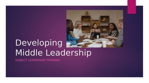 Middle Leader Training | Teaching Resources