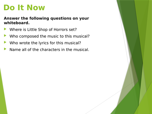 AQA GCSE Music Little Shop of Horrors Resource Pack | Teaching Resources