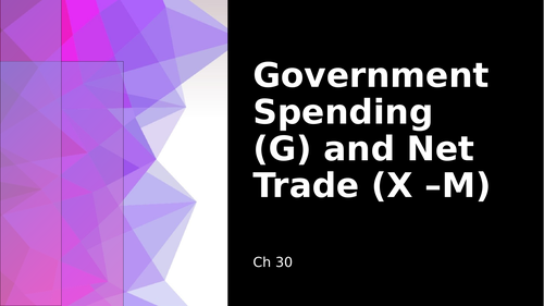 IAL Economics Unit 2 Government Spending and Net Exports | Teaching ...