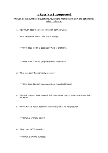 Geography in the news: Conflict: Russia and Ukraine | Teaching Resources