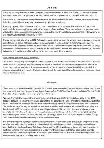 An Inspector Calls AQA | Teaching Resources