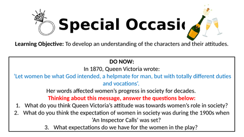 An Inspector Calls AQA | Teaching Resources
