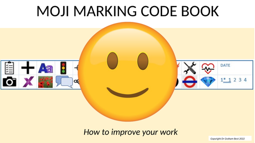 Moji Marking - Easy AfL for English | Teaching Resources