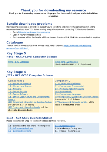 J277 OCR 2.3 Producing Robust Programs | Teaching Resources