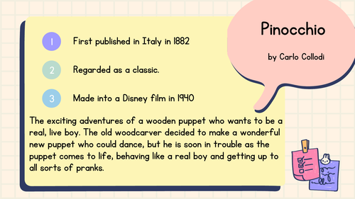 Pinocchio Reading Comprehension Tasks | Teaching Resources