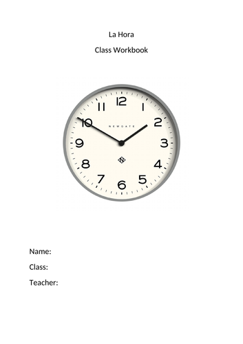 La Hora - Activity Workbook | Teaching Resources