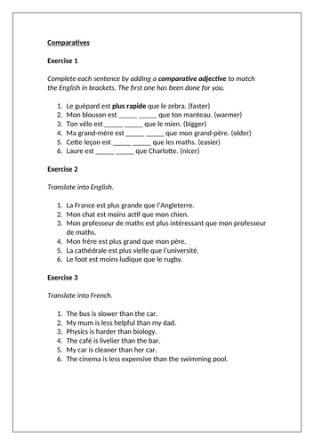 AQA / EDEXCEL Studio GCSE French (Higher) – Module 2 - Ma vie d ...