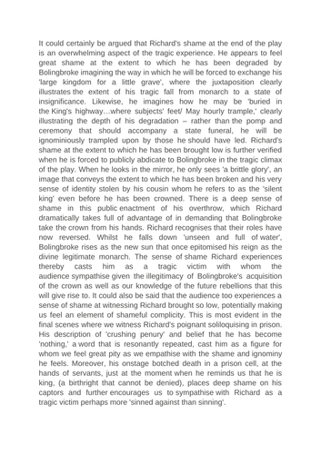 Richard II SOW | Teaching Resources
