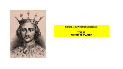 Richard II SOW | Teaching Resources