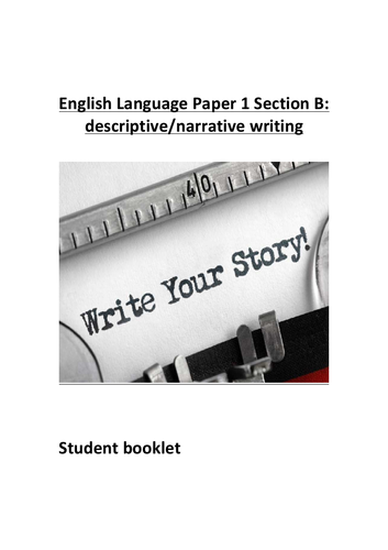 Creative writing booklet: full SOW AQA | Teaching Resources