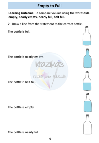 Volume and Capacity Workbook - Functional Skills Maths - Entry Level 1 ...