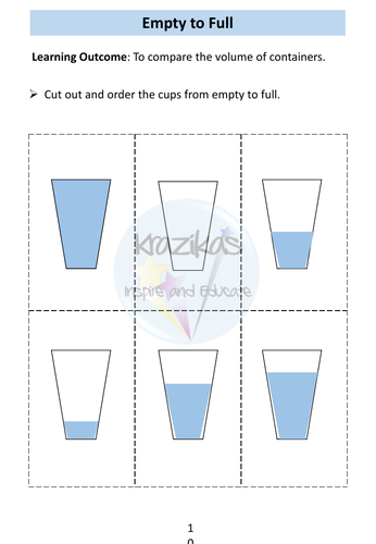 Volume and Capacity Workbook - Functional Skills Maths - Entry Level 1 ...