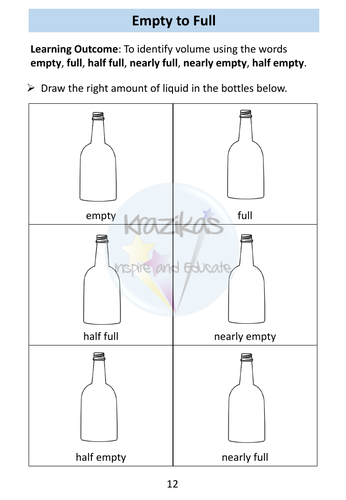 Volume and Capacity Workbook - Functional Skills Maths - Entry Level 1 ...