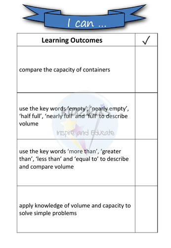 Volume and Capacity Workbook - Functional Skills Maths - Entry Level 1 ...