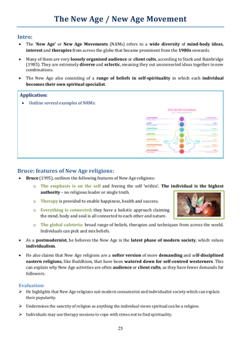 New Age Movements for Beliefs in Society | Teaching Resources