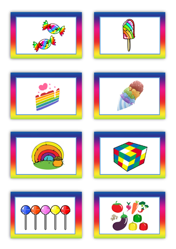 All the Colours of the Rainbow Flashcards | Teaching Resources