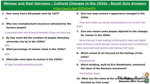 Cultural and Social Changes in the 1920s - Editable Worksheets ...