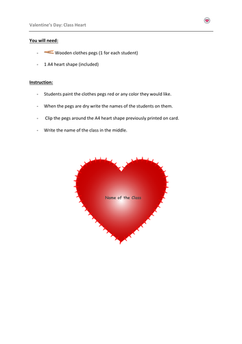 Valentine's Day: Class Art Project | Teaching Resources